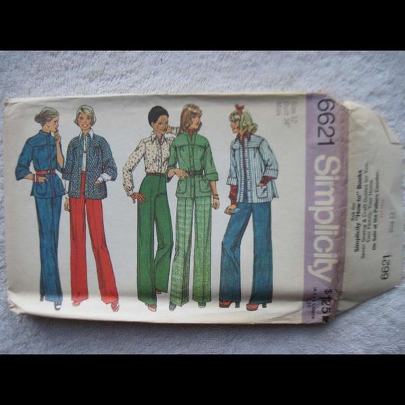Simplicity | Office | Simplicity Pattern 662 Size 12 Bust 34 Misses ...